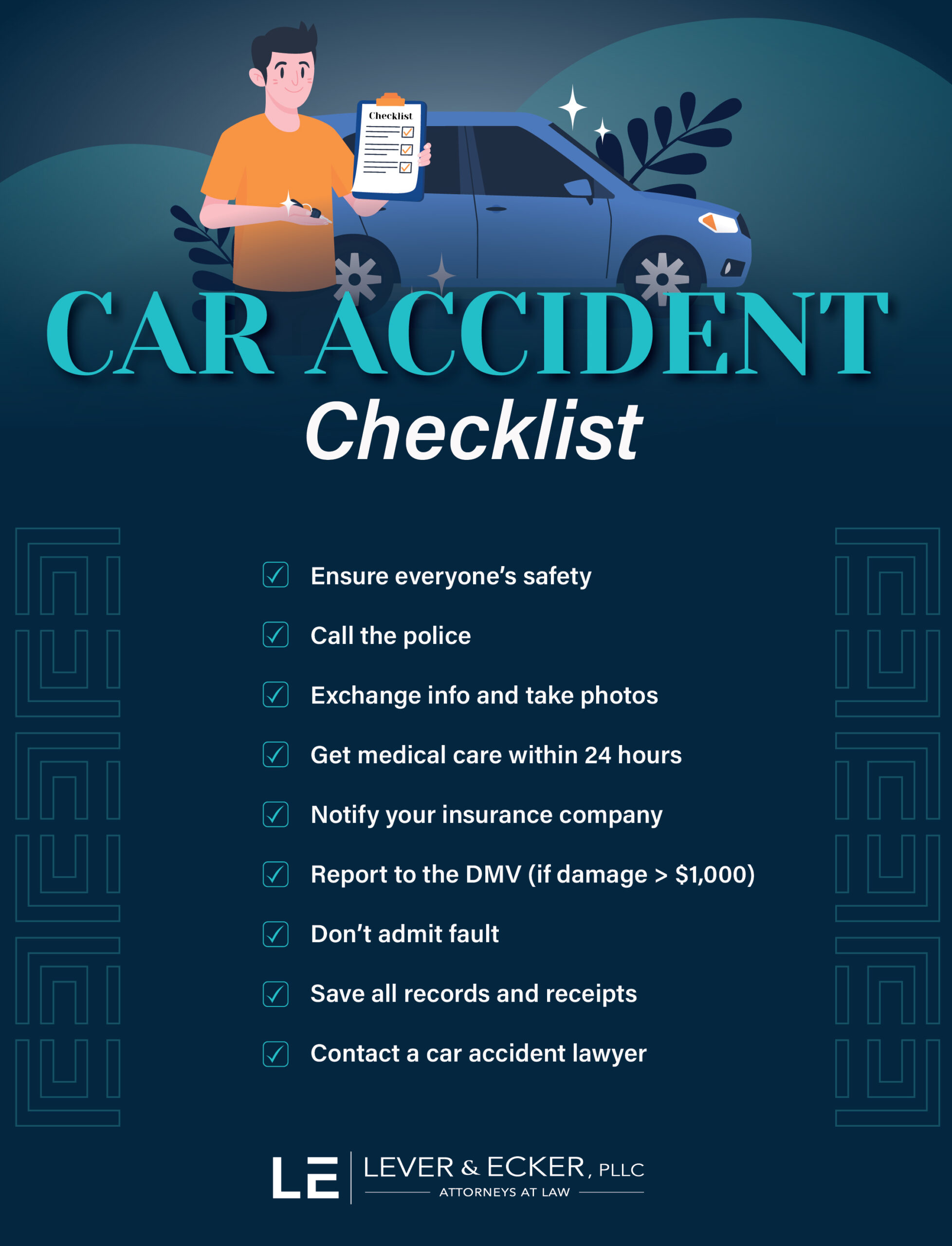 What to Do After a Car Accident in New York | Lever & Ecker, PLLC